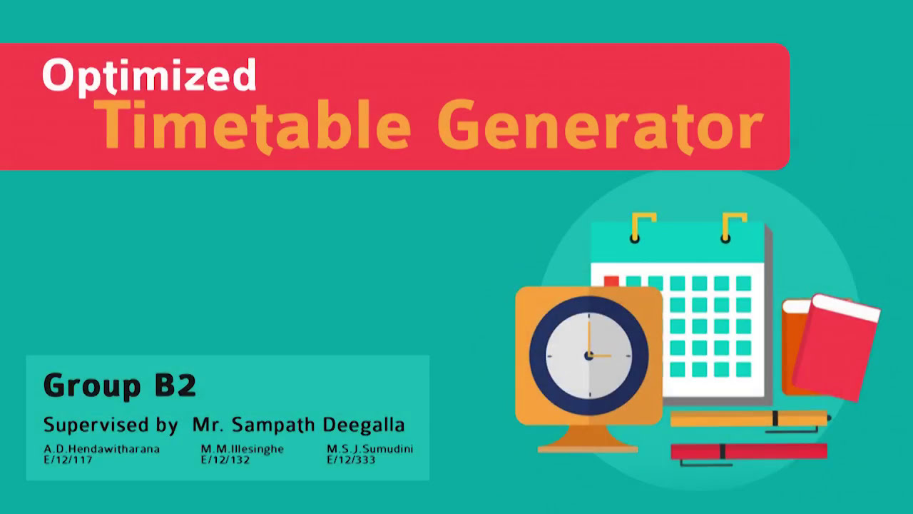 Optimized Time Table Generator Using Genetic Algorithm Youtube 9960