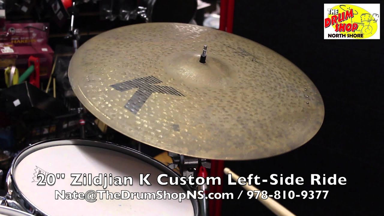 Zildjian K Custom Left Side Ride w/ 3 Rivets 20'' - The Drum Shop North ...