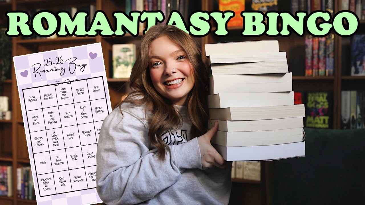 year long reading challenge announcement 💟 romantasy bingo 2025 - YouTube