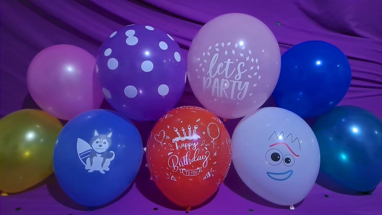 FUN BIRTHDAY BALLOONS POP PART 782!!! - YouTube