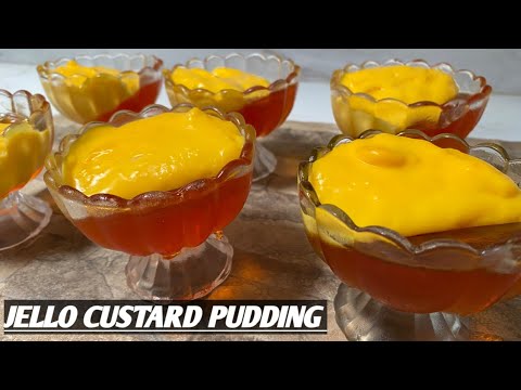 Jello Custard Pudding |Custard Jello Dessert cup recipe | mr tasty ...