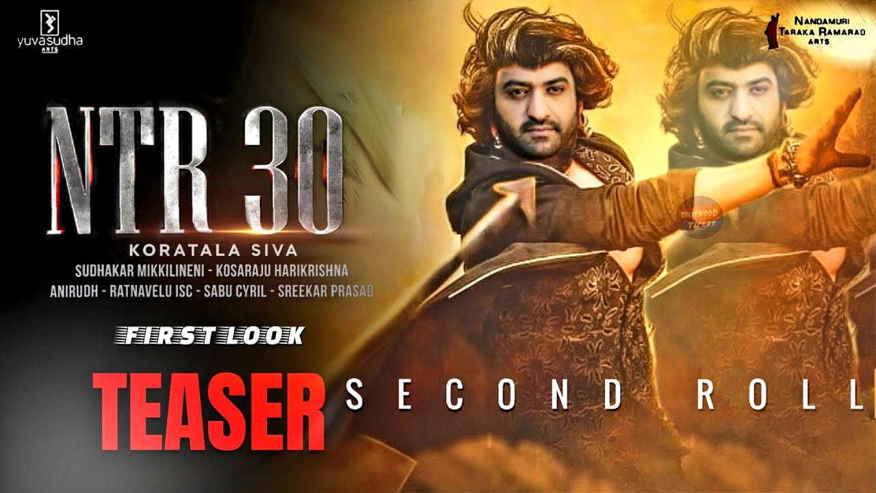 NTR30 First Look Teaser | Jr NTR Second Roll | Janhvi Kapoor | Koratala Siva | Kalyan Ram - YouTube