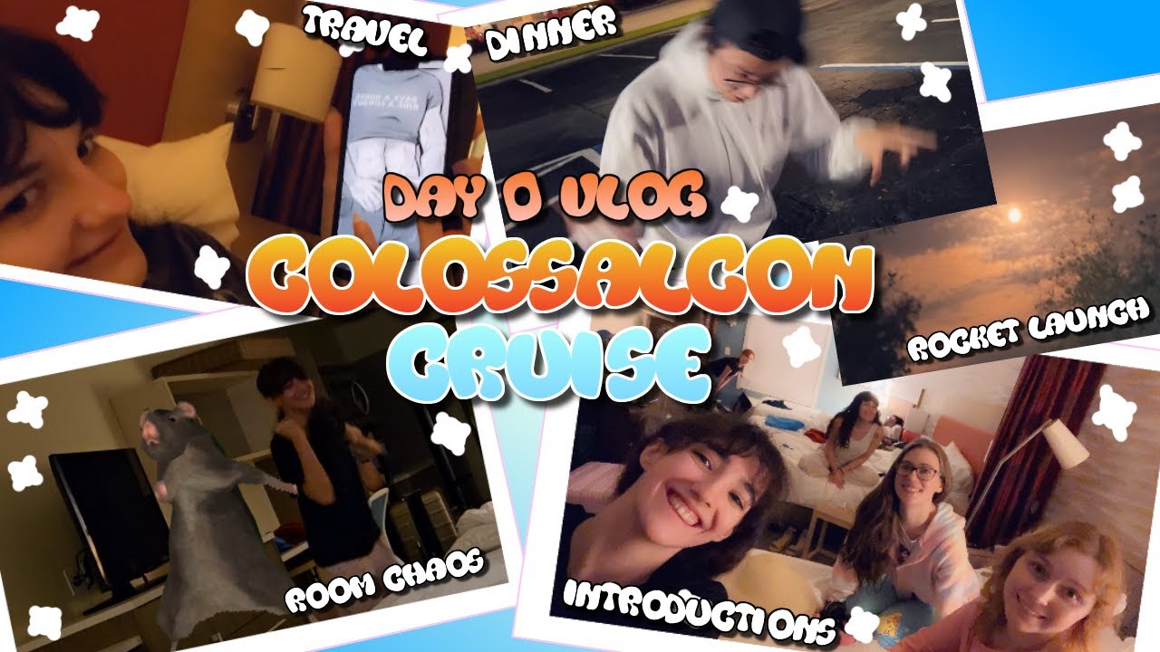 Colossalcon Cruise | Day 0 Vlog | Travel, Dinner, Introduction, Rocket ...