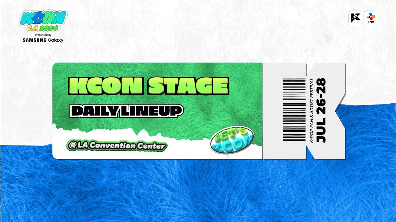 [KCON LA 2024] KCON STAGE LINEUP 💙 - YouTube