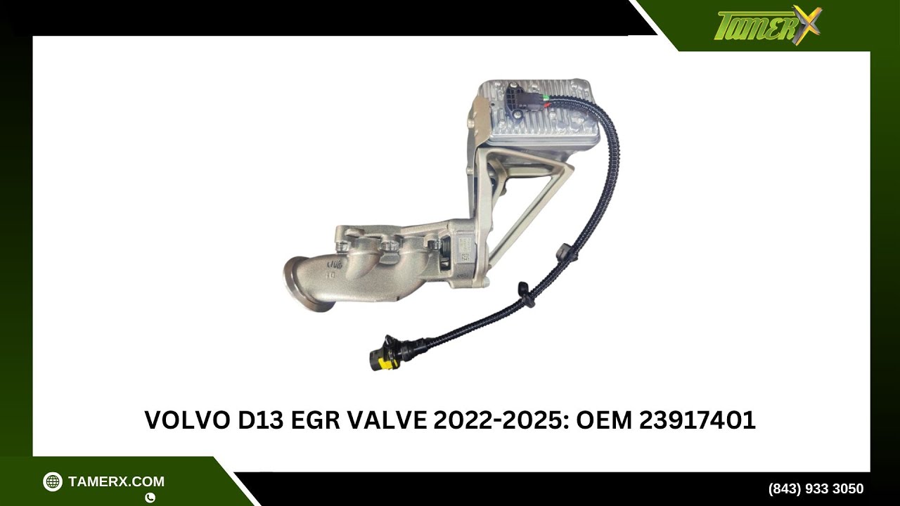 Volvo D13 EGR Valve 2022-2025: OEM 23917401 - YouTube