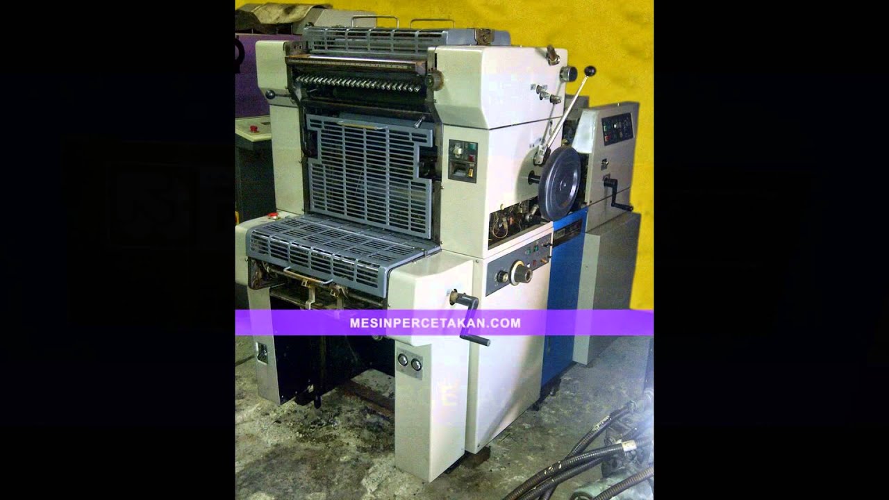 Ryobi 500KNP, 500N, 480K Mesin Cetak Jepang - YouTube