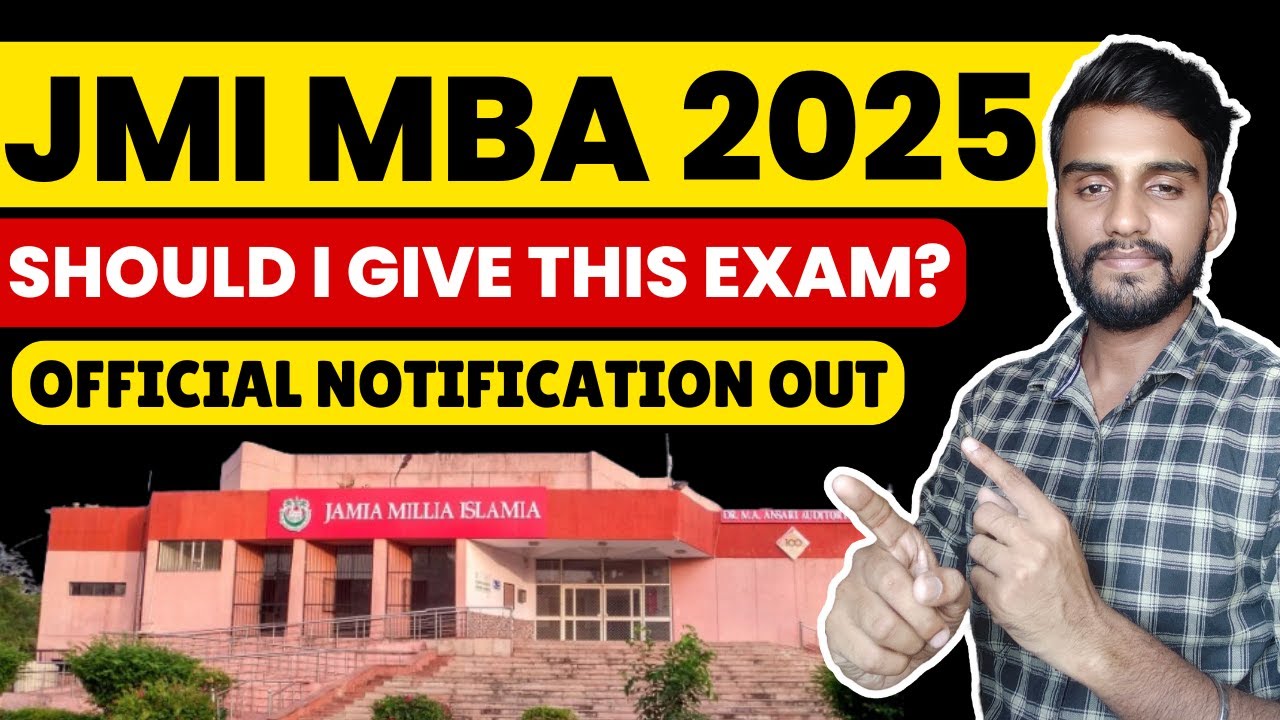 JMI MBA 2025 I Complete Strategy I Exam Difficulty Level, Fees ...