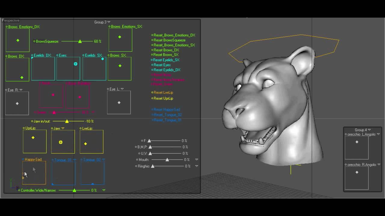 Face rigging setup - YouTube