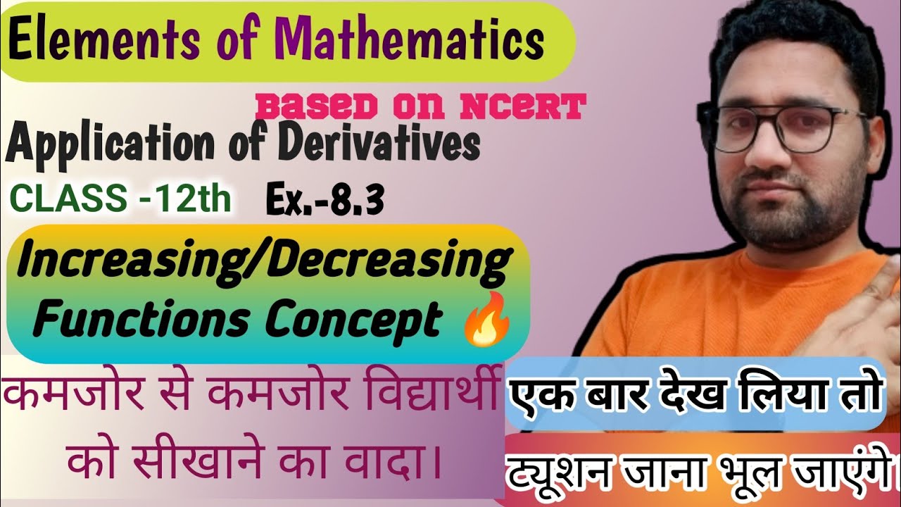 Increasing And Decreasing Functions Class 12 Concept Application Of increasing-and-decreasing-functions-class-12-concept-application-of