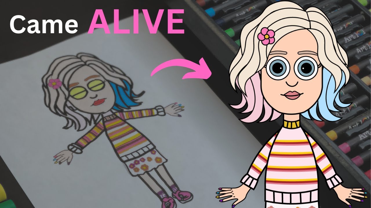 My Enid Sinclair drawing came ALIVE with posca markers! - YouTube