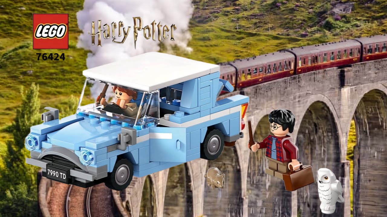 LEGO - 76424 - HarryPotter - Flying - Ford - Anglia - Wizarding world ...
