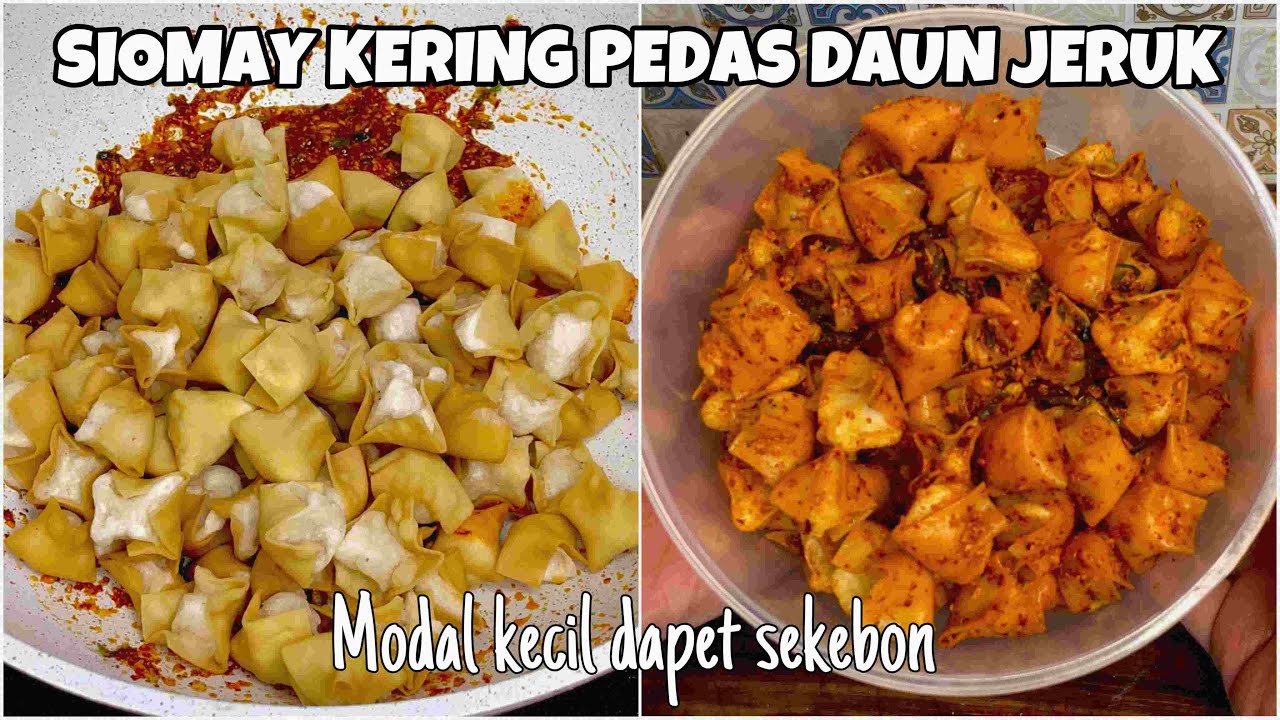 Siomay Mini Kering Pedas Daun Jeruk Hanya Dua Bahan Saja Cocok Jadi Ide