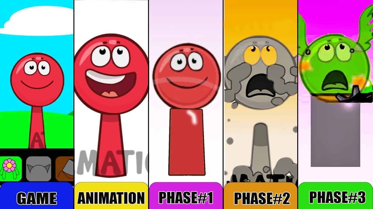 My NEW! Sprunki OC: Red Ball (from Red Ball 4) Phase 4 Animation vs ...