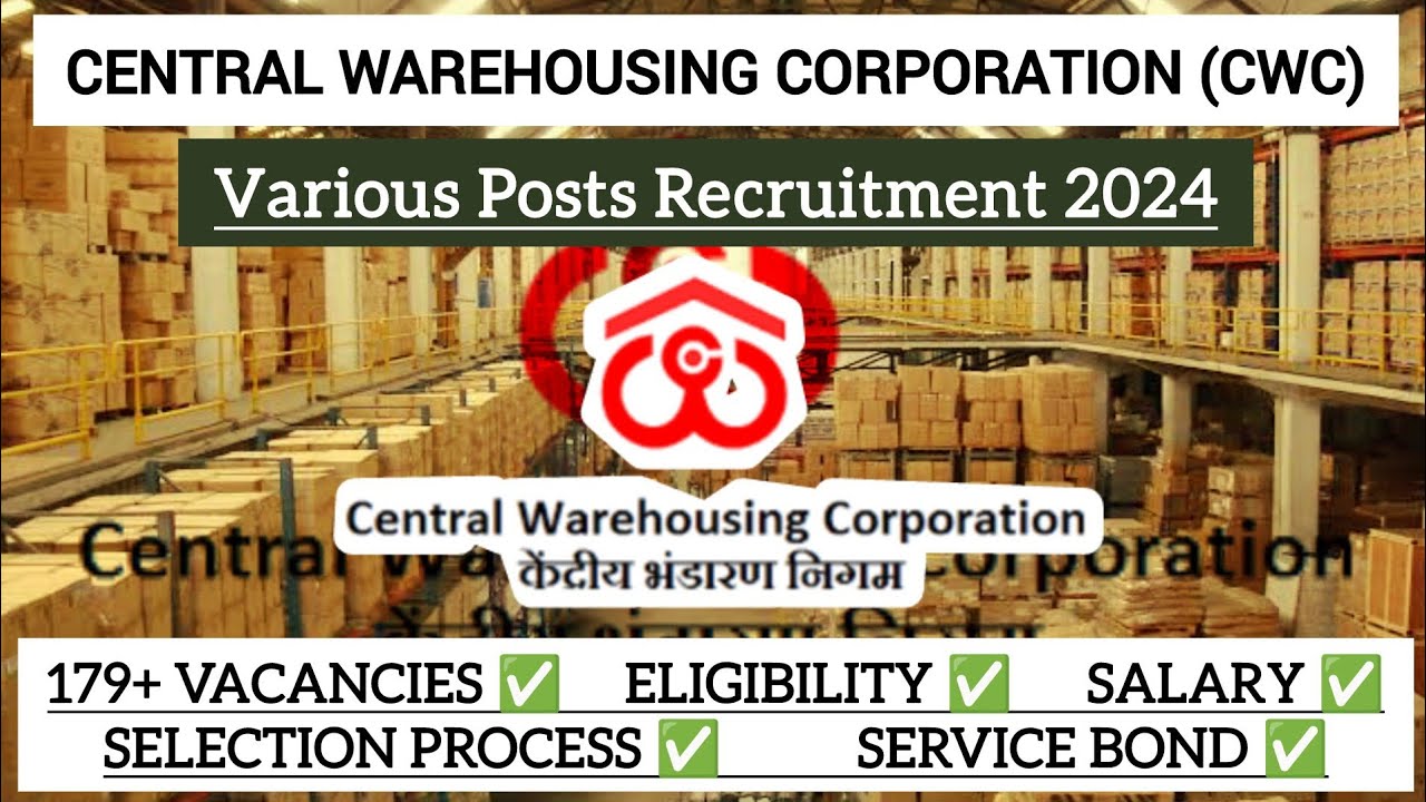 Central Warehousing Corporation (CWC) Various Post Recruitment 2024 ...