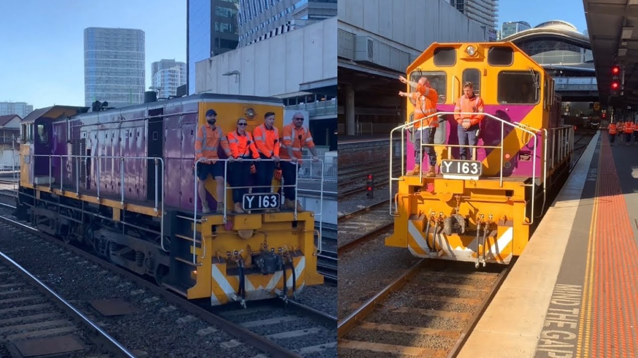 V/Line Y163 Couples Up to the N Set Passenger Cars at Southern Cross ...