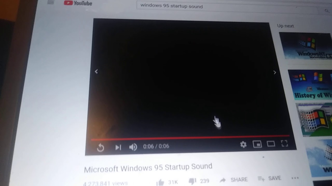 Windows 95 Startup And Shutdown Sounds - YouTube