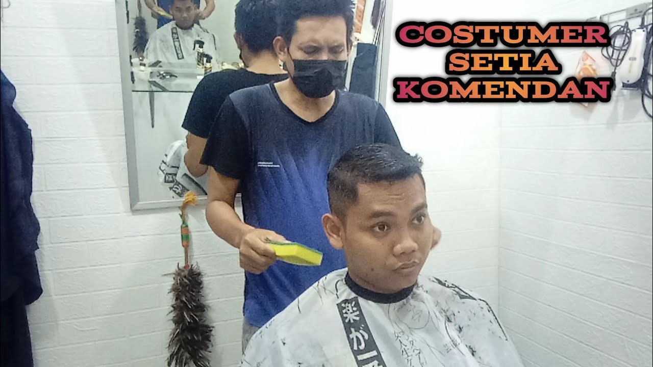 Potong rambut pria keren | solusi buat rambut tipis bikin giniaja - YouTube