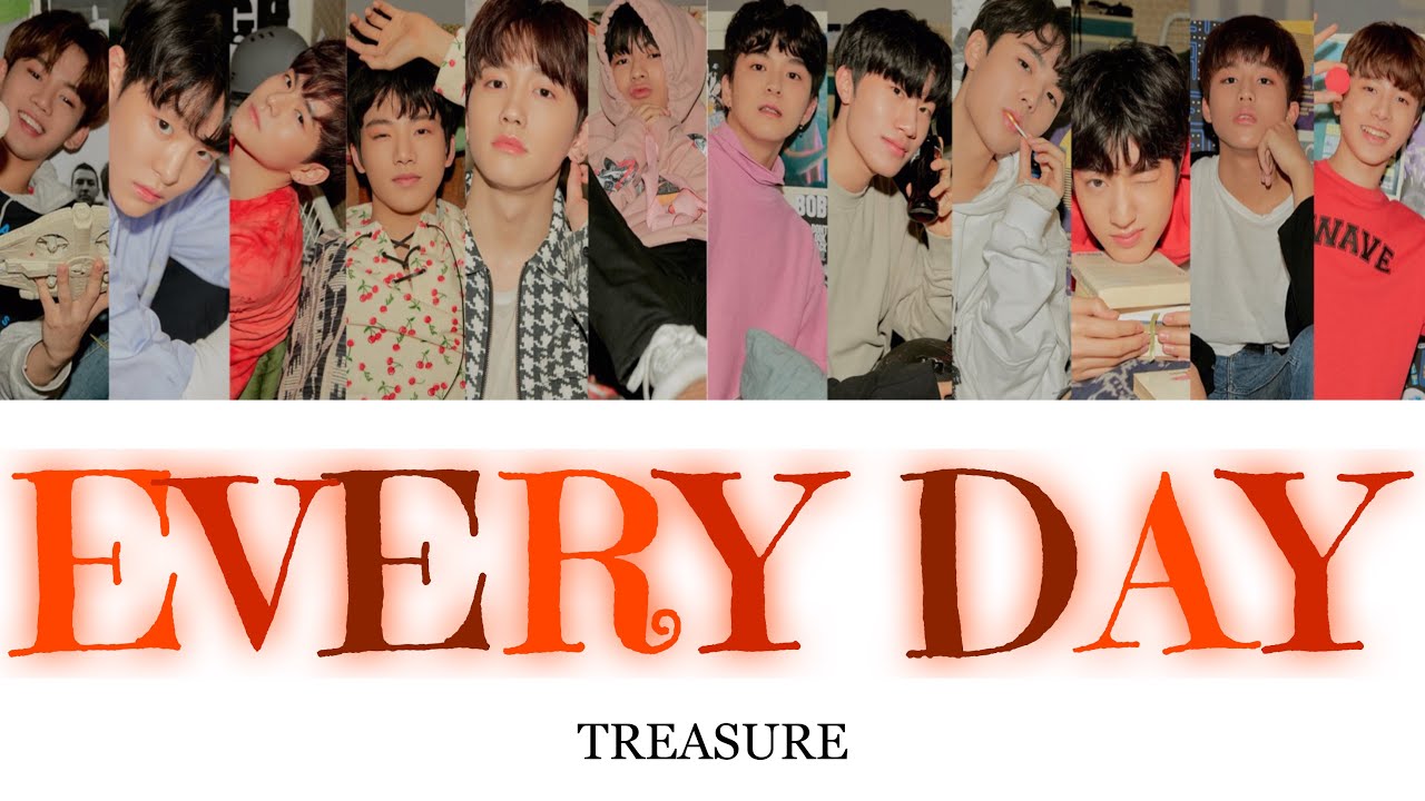 【日本語字幕/カナルビ/歌詞】EVERY DAY - TREASURE(트레저) - YouTube