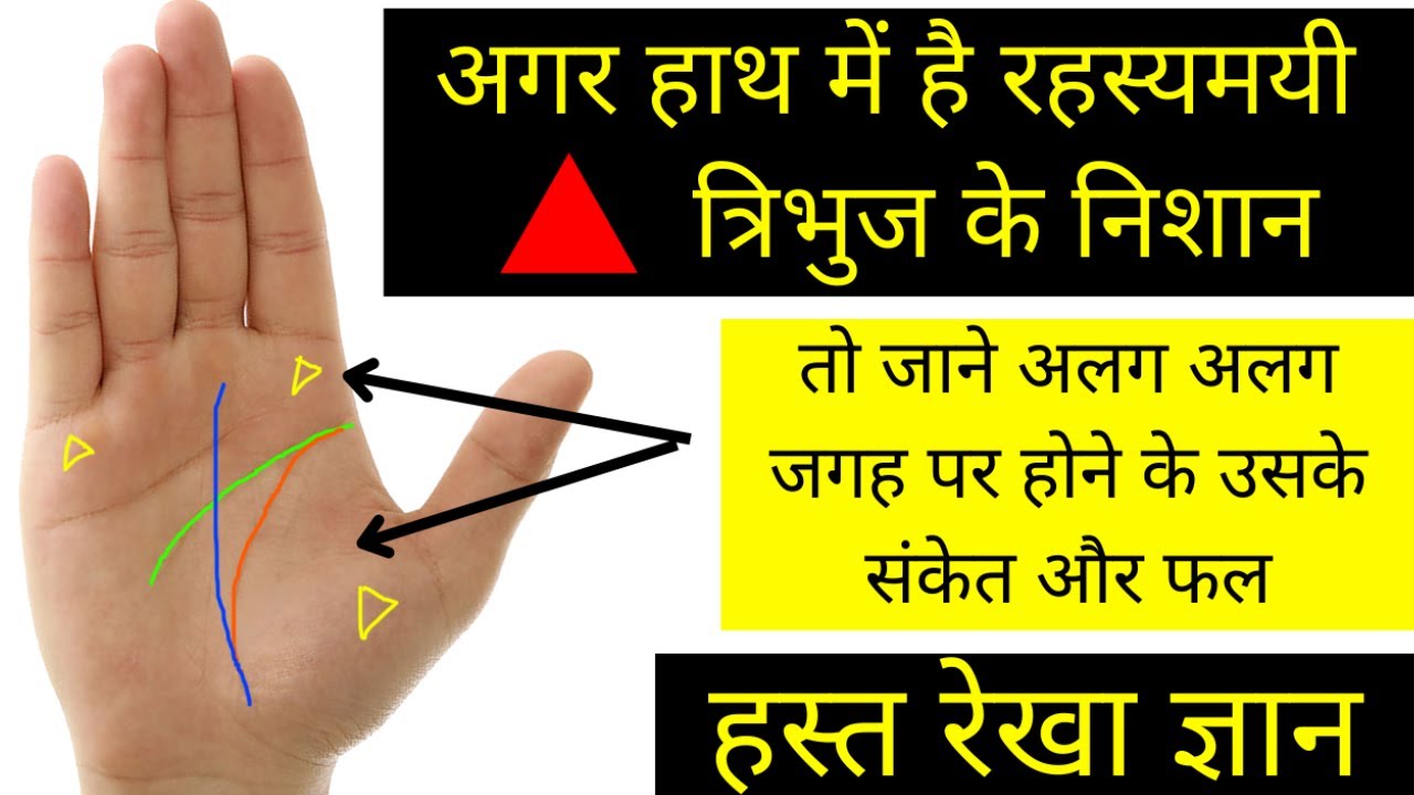 क्या आपके हाथ में भी है त्रिभुज के निशान ? Hast Rekha Gyan | Money ...