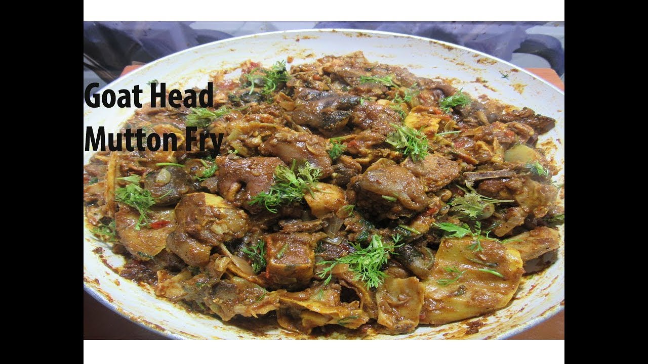 Tale Mamsa Pepper Fry/ Goat Head Masala Pepper Fry/Kuri Thale Fry ...