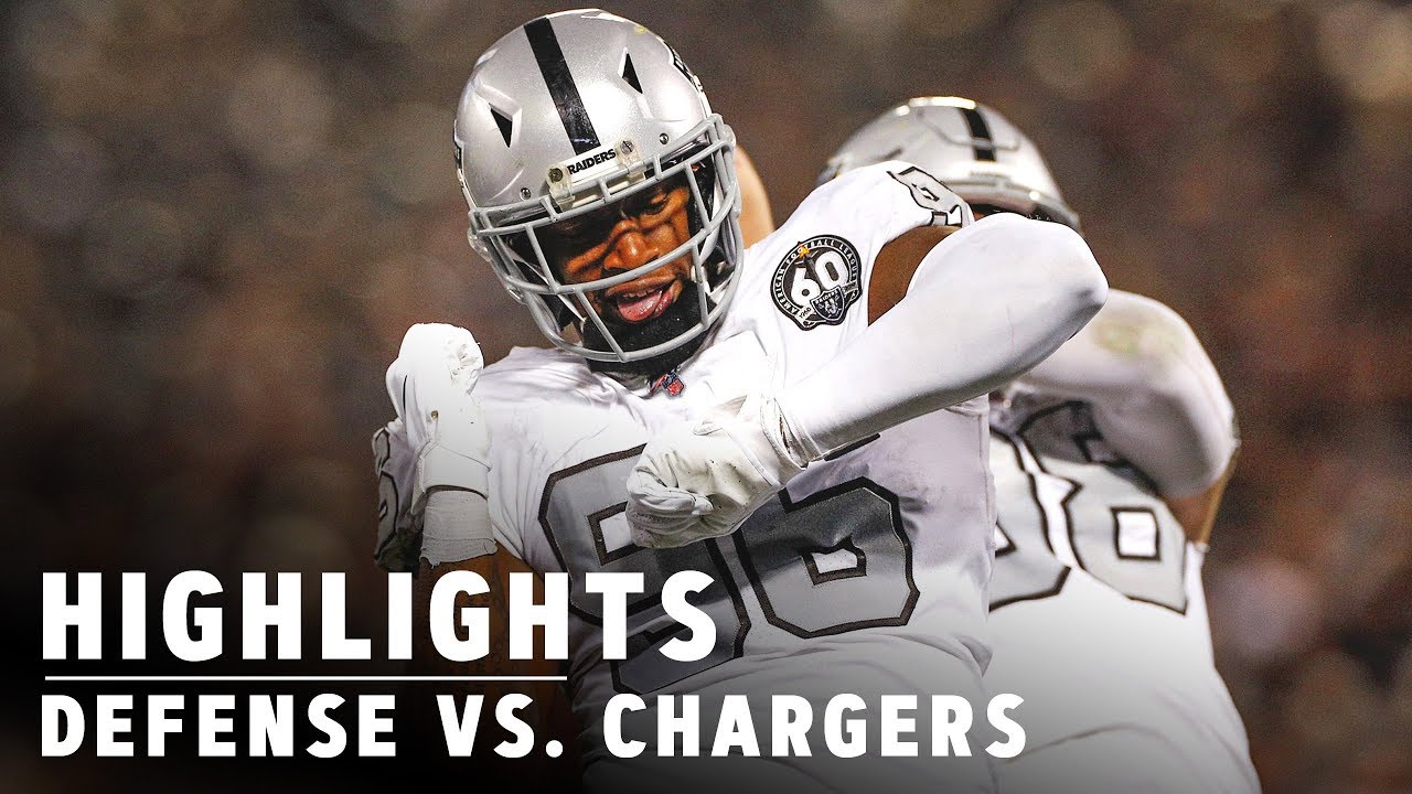 Best Defensive Plays From Raiders' Primetime Win | Highlights | Raiders ...