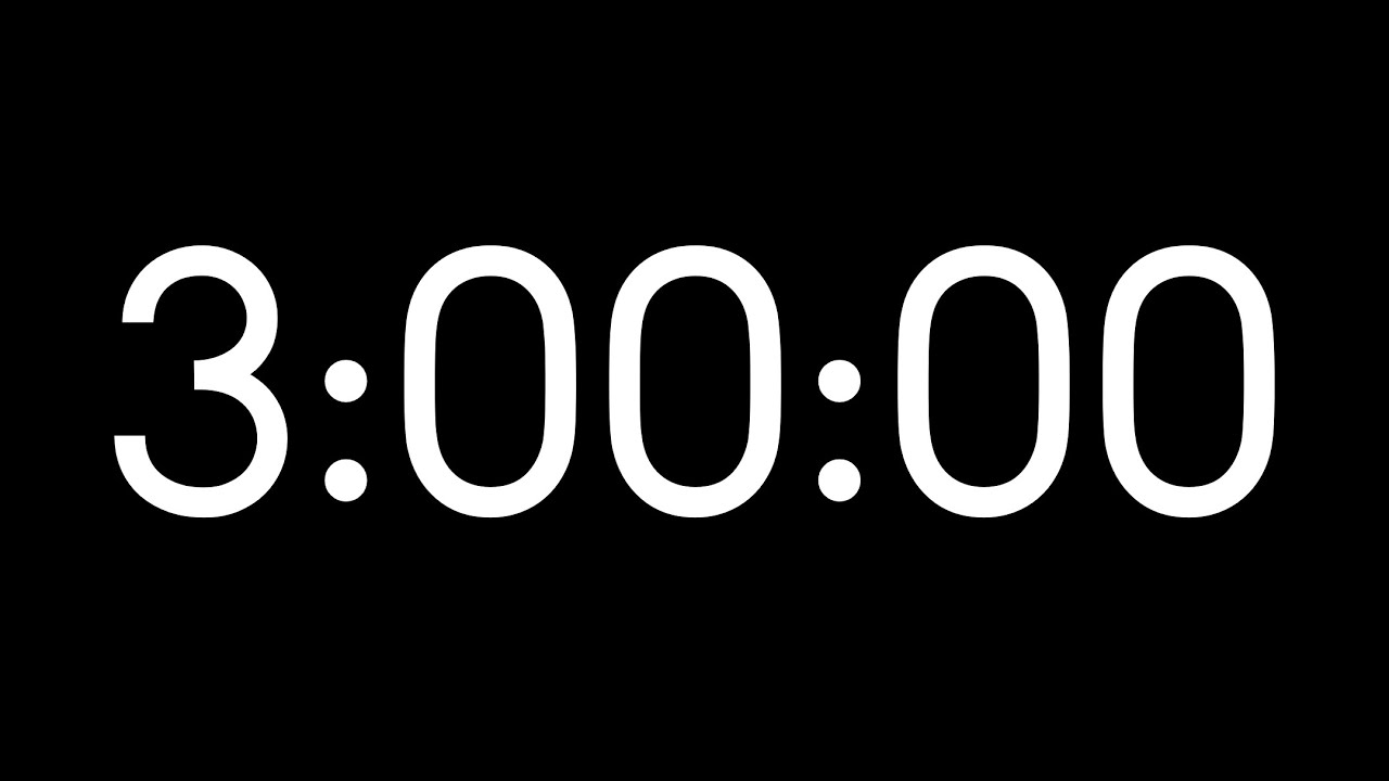 3-Hour Countdown Timer | 3시간 카운트다운 타이머 | 3小时倒计时计时器 | 3時間カウントダウンタイマー ...