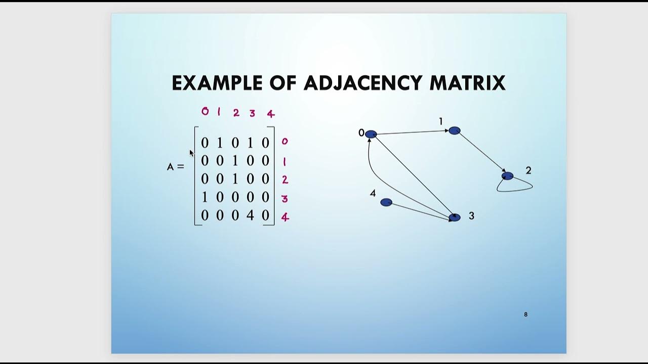 6. Graphs and Trees | Algorithms | Programming | Adjacency Matrix ...