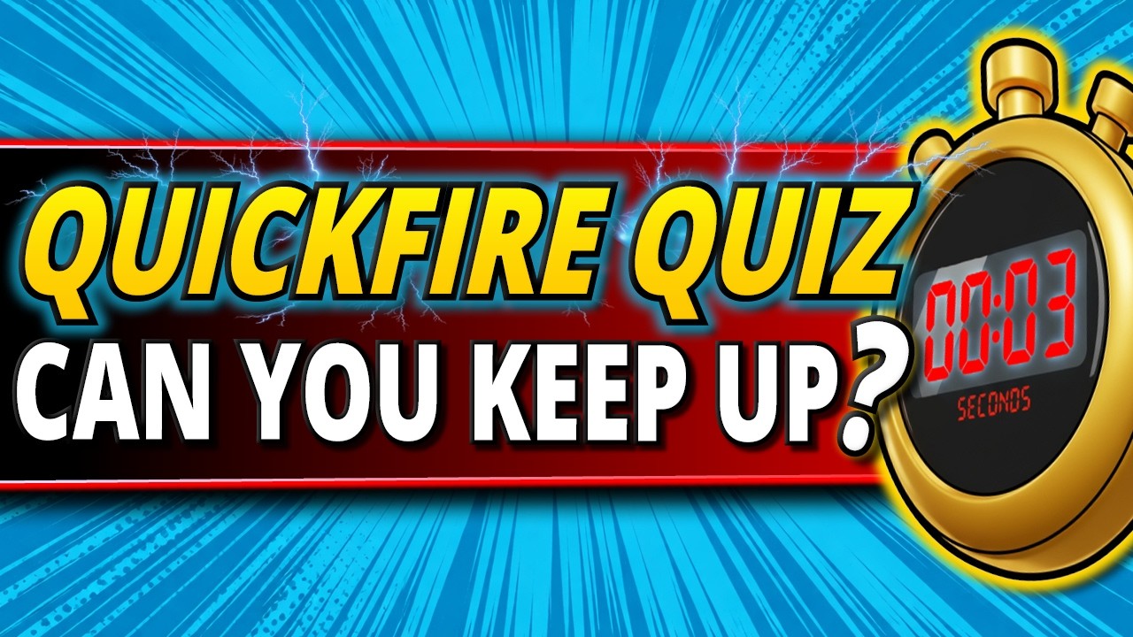 50 LIGHTNING Quiz Questions ⚡ EVERYONE Should Beat this RAPID FIRE Quiz ...