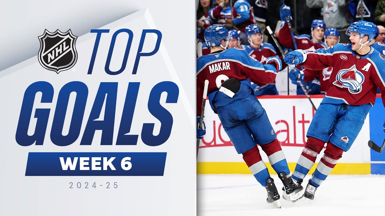 NHL's Top Goals of Week 6 | 2024-25 Highlights - YouTube