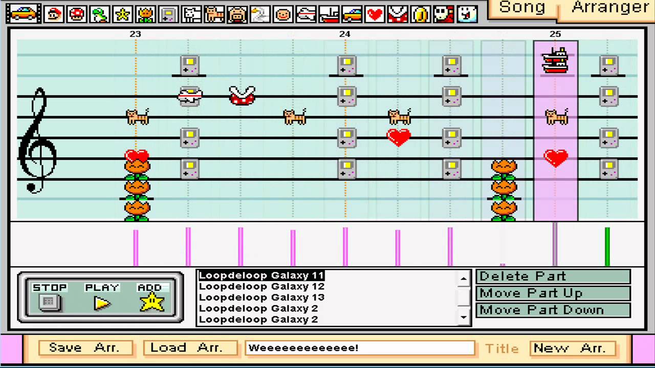 Loopdeeloop Galaxy from Super Mario Galaxy on Mario Paint Composer ...