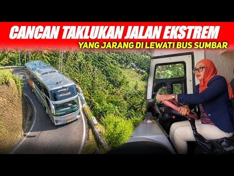 JARANG² DILEWATI BUS BUS SUMBAR, SILVIA CHANCAN COBA SALAH SATU JALAN EKTREM SUMATERA