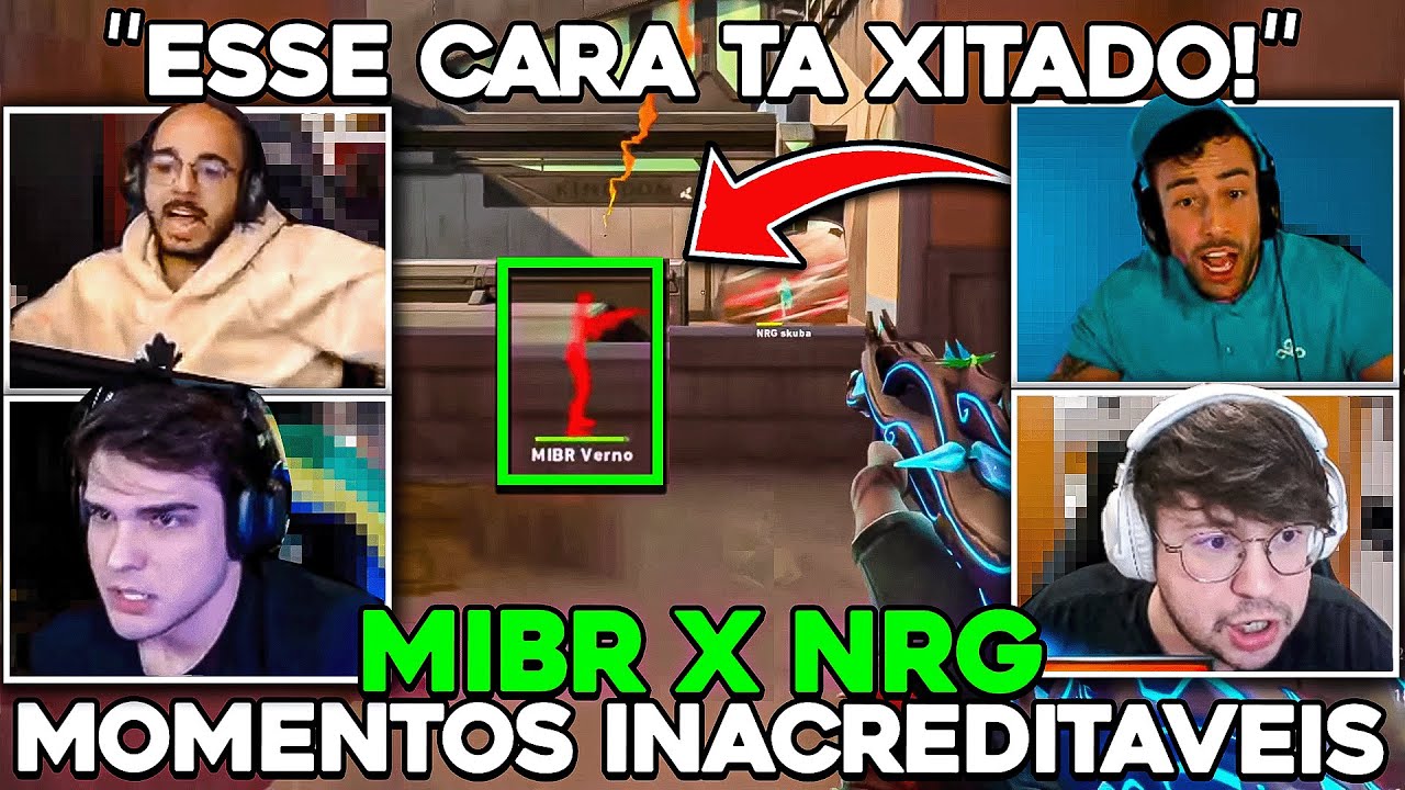 8 MINUTOS de MOMENTOS INACREDITAVEIS entre MIBR VS NRG! (fez o ...