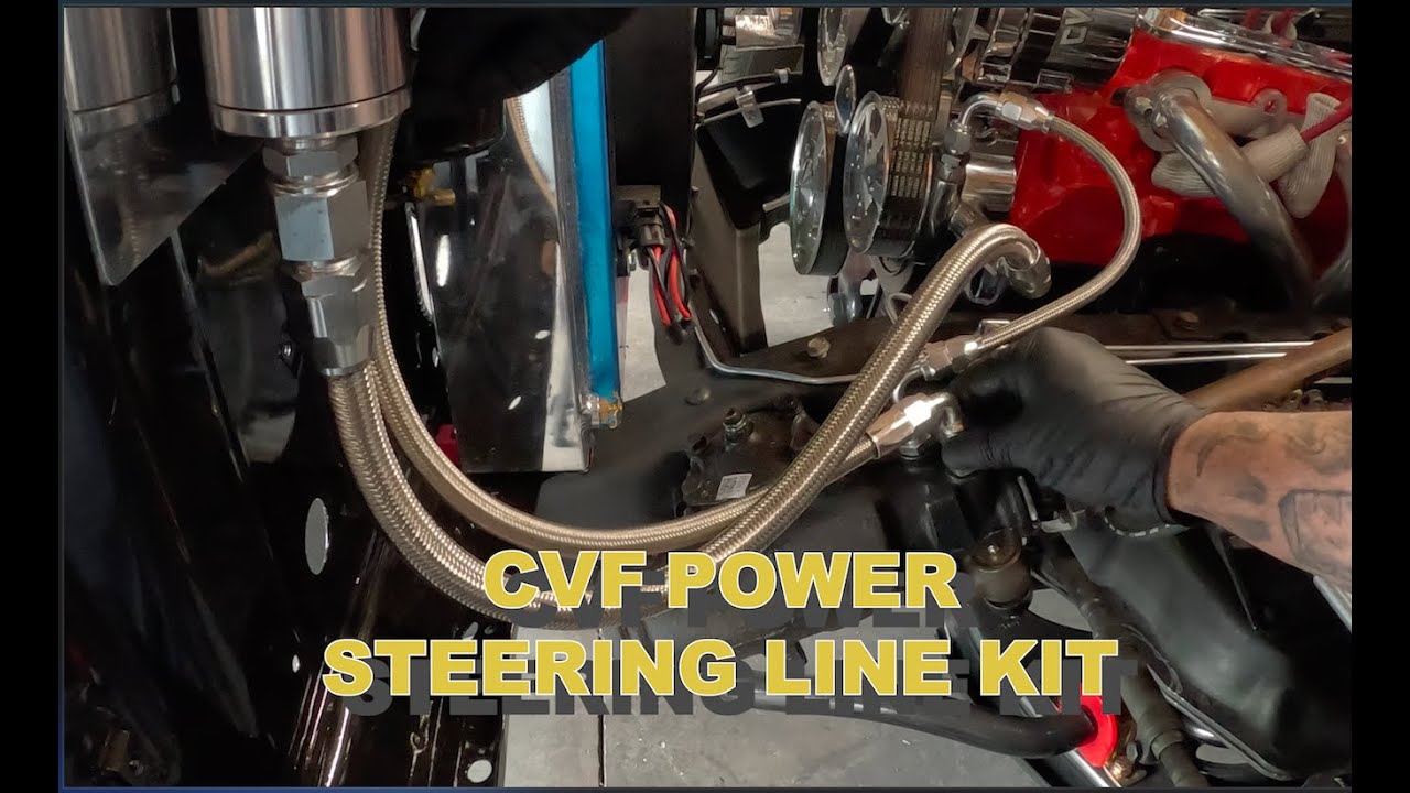 CVF RACING POWER STEERING LINE KIT INSTALL, AND UPDATE - YouTube