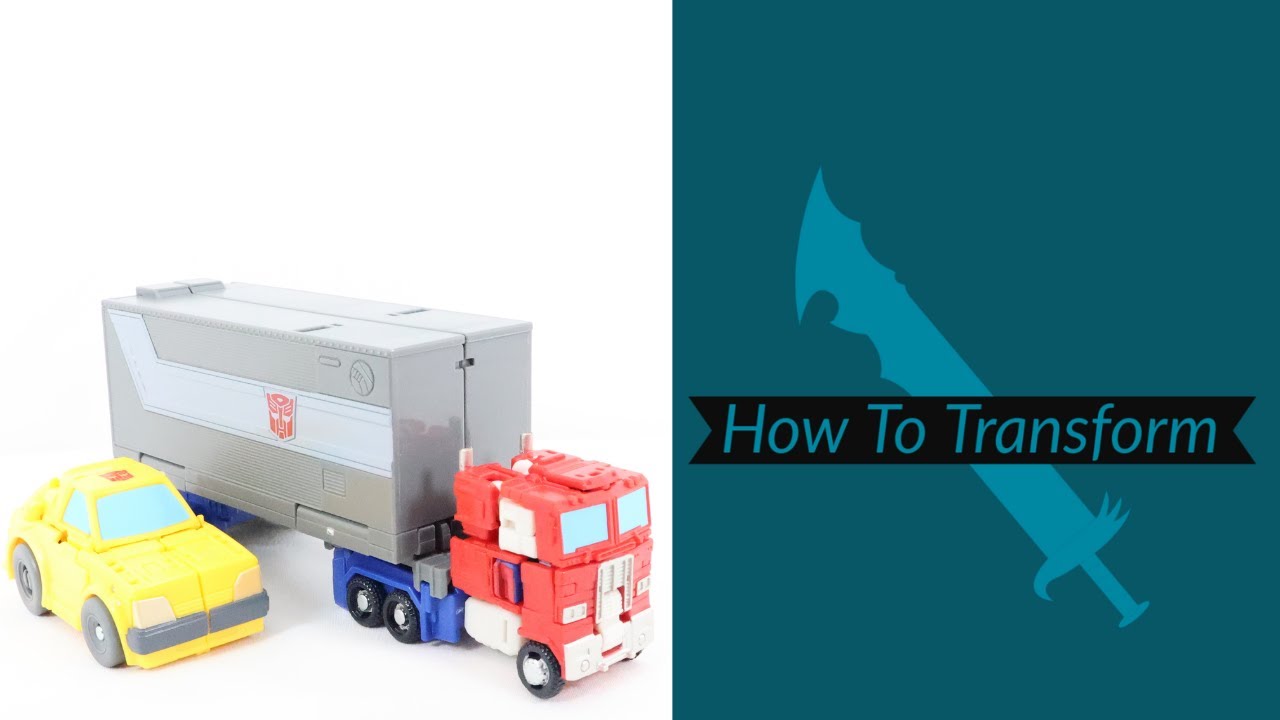 How To Transform: Transformers Legacy Evolution Core Class Optimus Prime & Bumblebee - YouTube