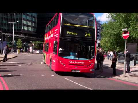 Go Ahead London Route 24 EH1 LX58DDJ Enviro400 Hybrid Stockwell (SW)