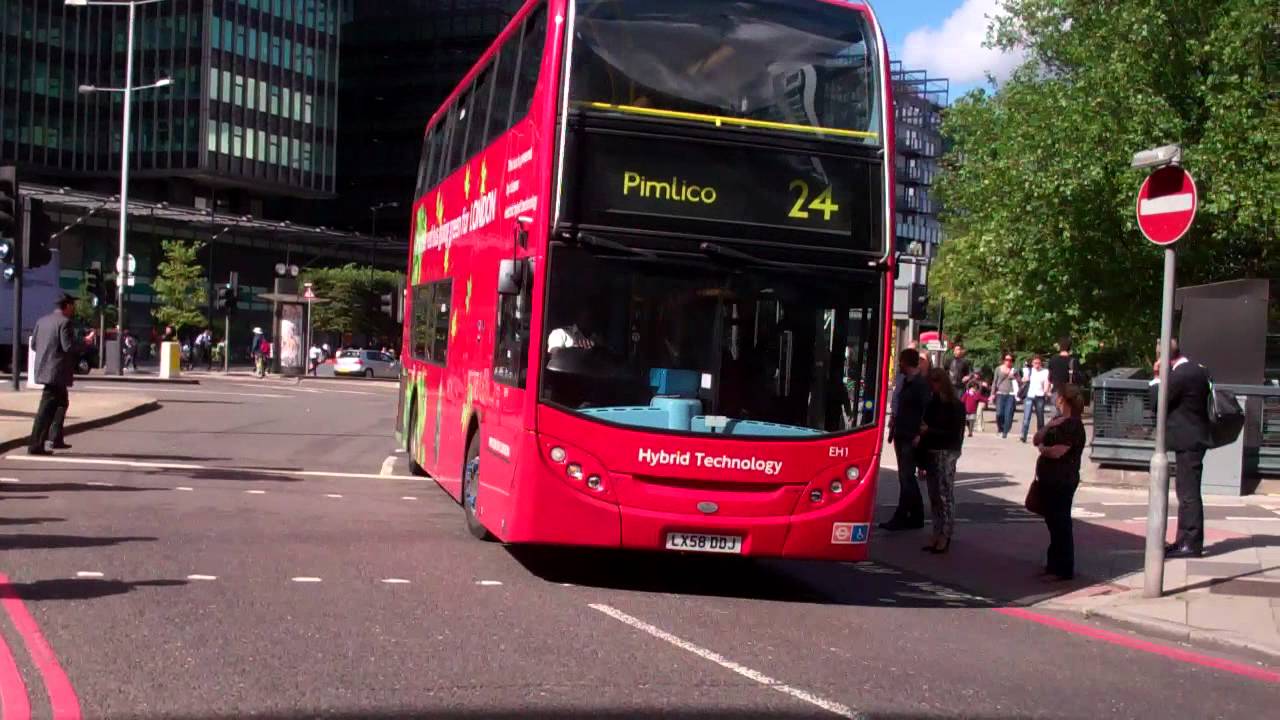 Go Ahead London Route 24 EH1 LX58DDJ Enviro400 Hybrid Stockwell (SW ...