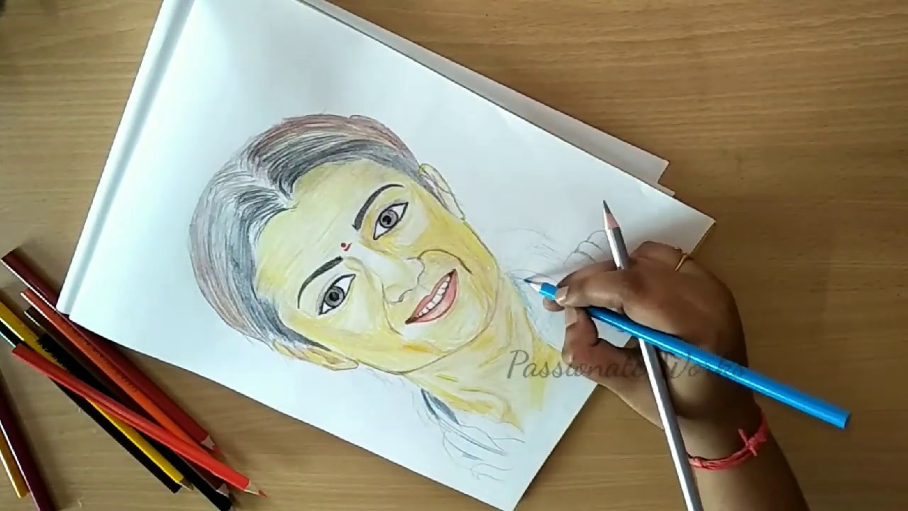 Portrait shading using colour pencils | Basic techniques | For ...