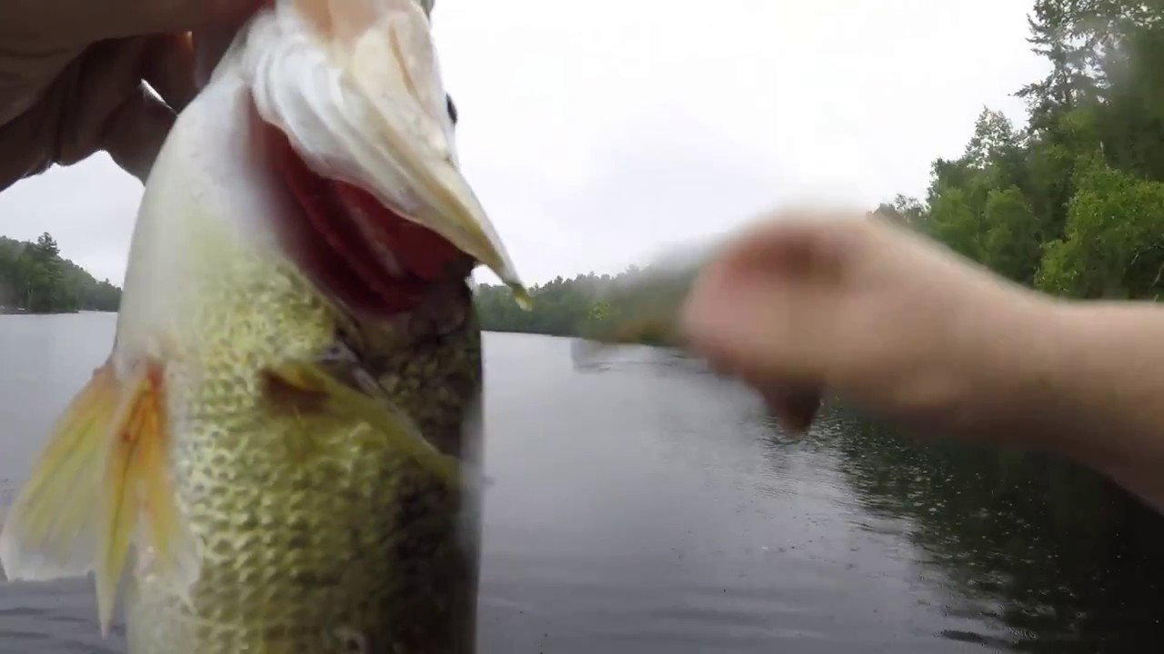 First time fishing St. ola lake (off highway 62) - YouTube