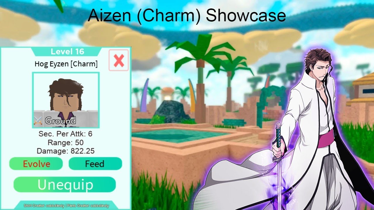 Hog Aizen (Charm) Showcase! (All Star Tower Defense) - YouTube