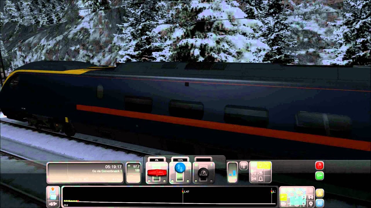 Train Simulator 2012 - Class 390 EMU GNER - YouTube