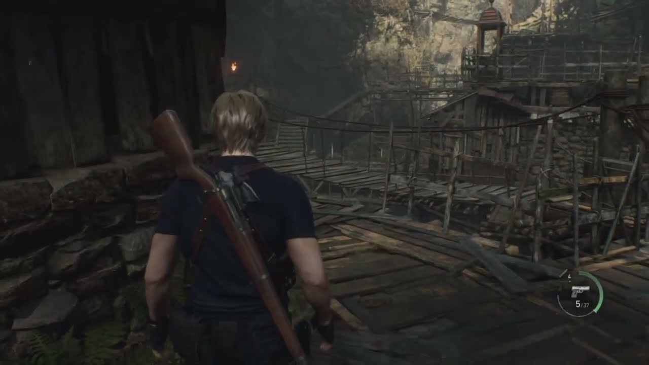 LEON vs Valley NPC - Resident Evil 4 Remake RE4 - YouTube