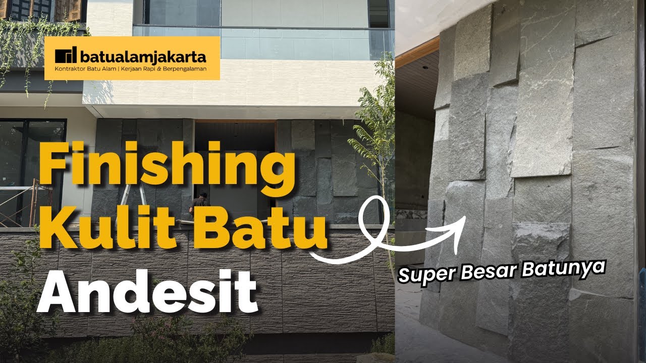 KULIT ANDESIT/BATU TEBING! Ukuran Batunya Super Besar Bikin Kesan Kokoh ...