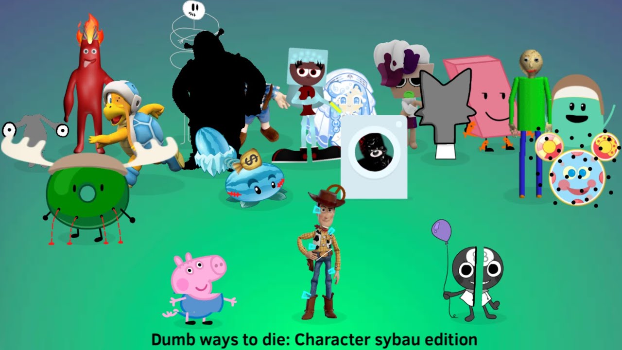 Dumb ways to die: Character sybau edition. - YouTube