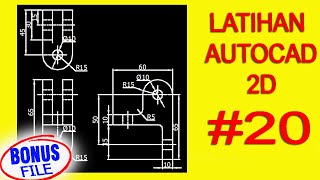 Contoh Latihan Menggambar Autocad 2D Untuk Pemula - Lat... | Doovi