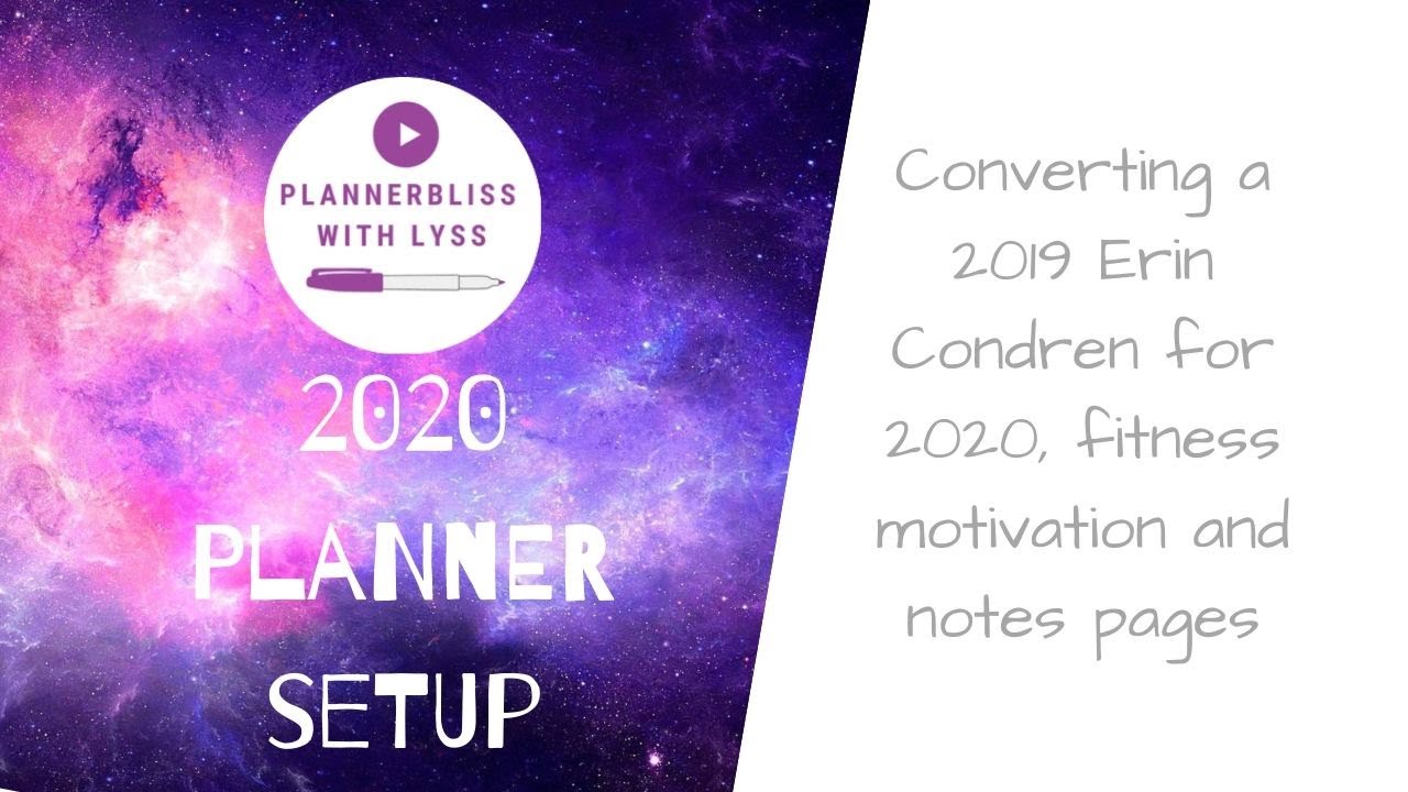ERIN CONDREN 2020 SETUP - YouTube