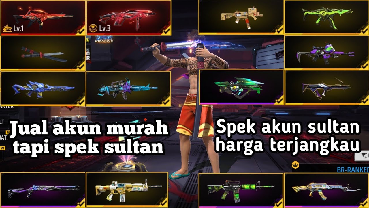 Jual akun ff murah | Edisi kantong pelajar | FREEFIRE INDONESIA | PART ...
