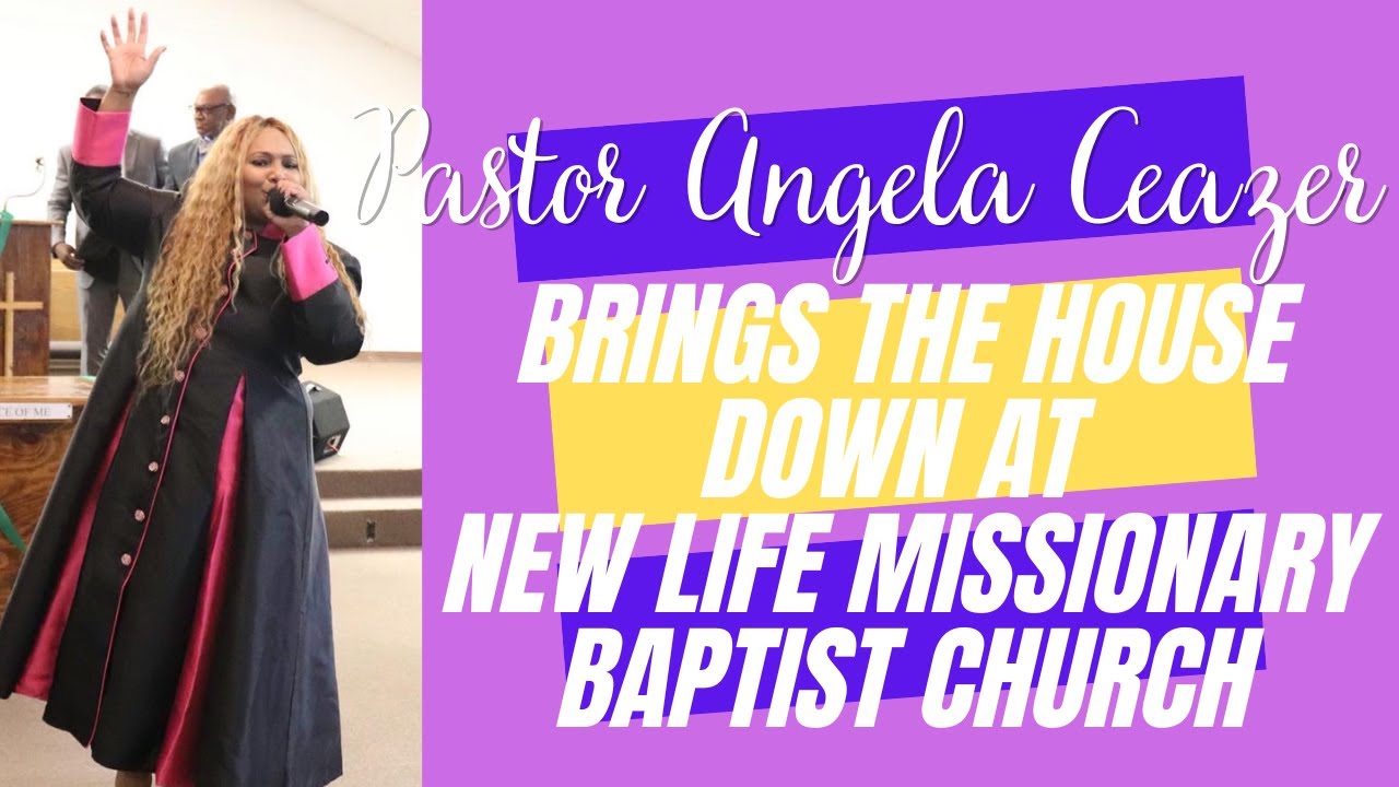 Pastor Angela Ceazer preaches at New Life Missionary Baptist Church ...