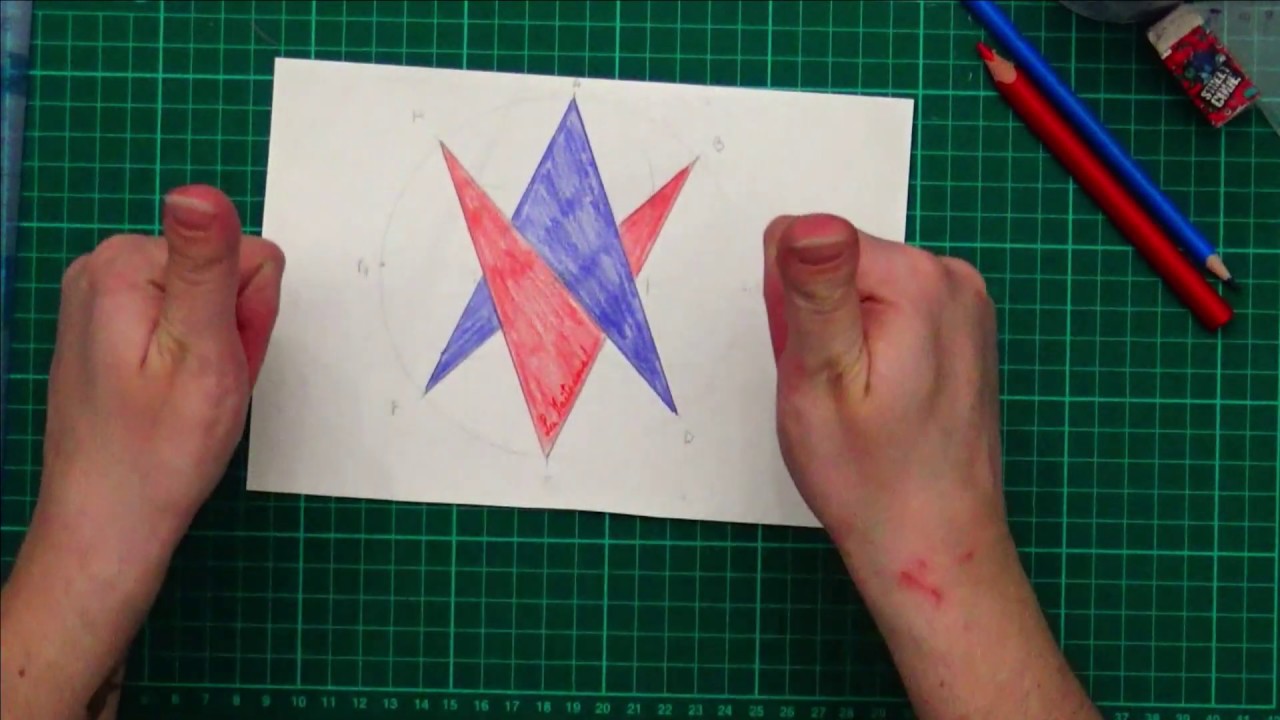Geom'Art - 2 chevrons encastrés - YouTube