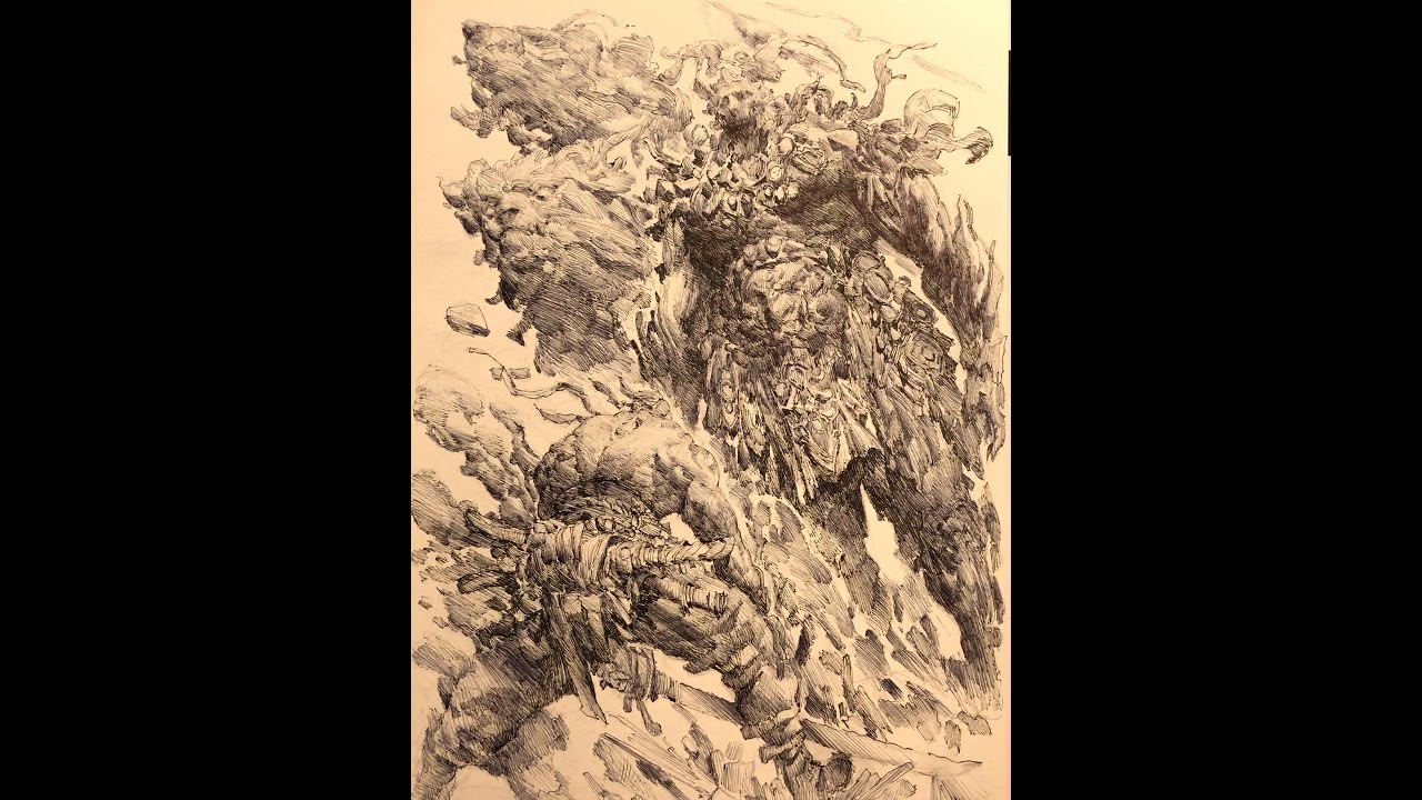 titan / speed drawing / 4hr 50m - YouTube