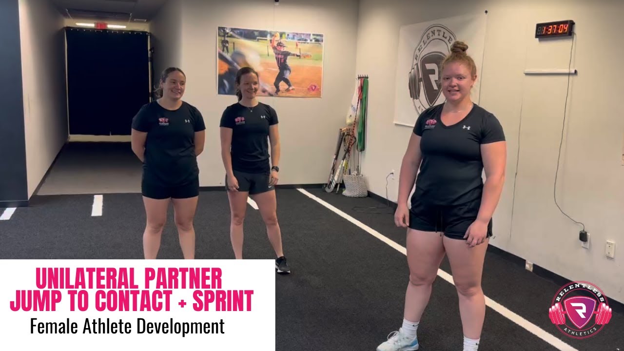 Unilateral Partner Jump to Contact + Sprint - YouTube
